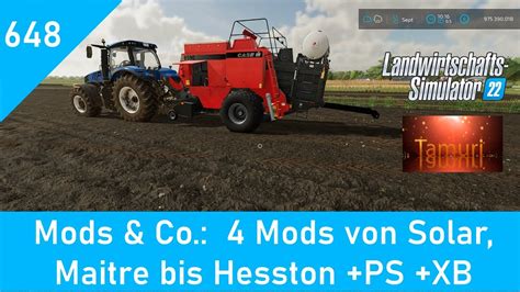LS22 Mods Co 648 4 Mods von Solaranlagen über Maitre bis Hesston