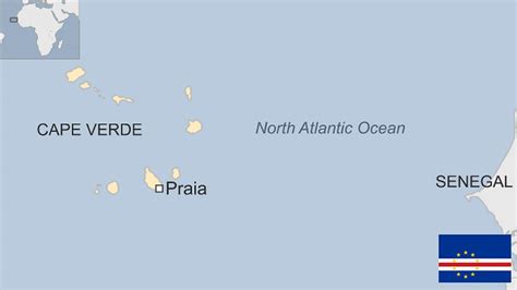 Map Showing Cape Verde Islands Naoma Vernice