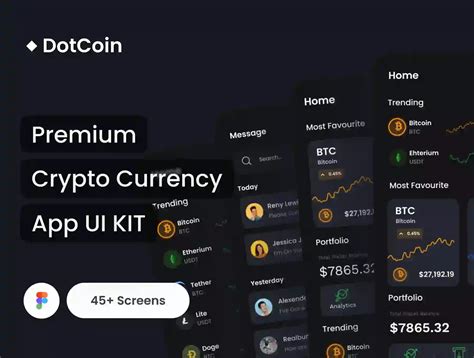 DotCoin Crypto Wallet App UI Kit UI Kits UI Custom