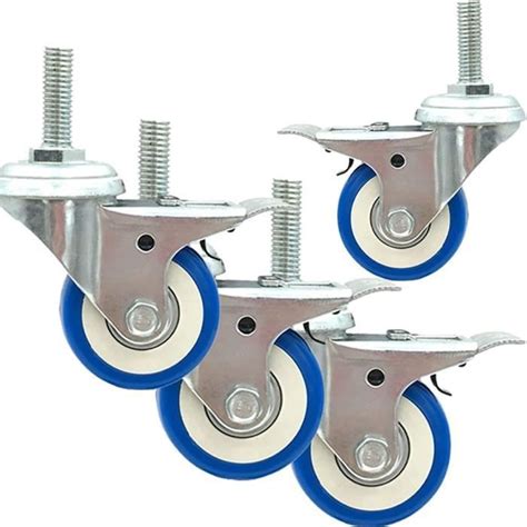 Roues De Mm Roulettes Pivotantes M M Tige Filet E Roulettes Pour