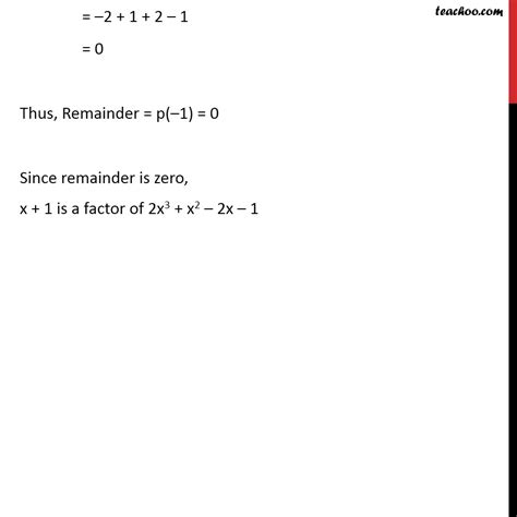 ex 2 3 2 use factor theorem to determine whether g x is a factor