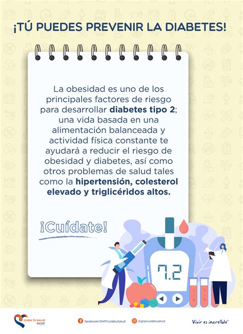Tu Puedes Prevenir La Diabetes GNP Cuida Tu Salud