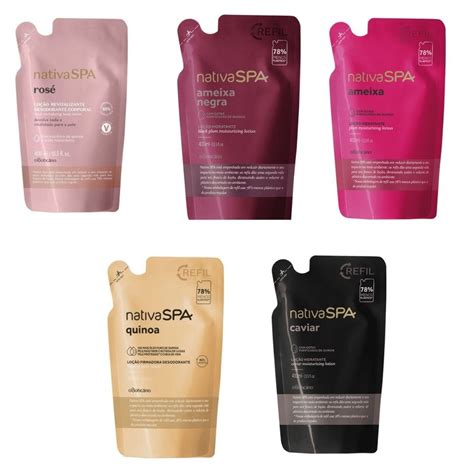 Refil Nativa SPA Loção Desodorante Hidratante Corporal 400 ml Shopee