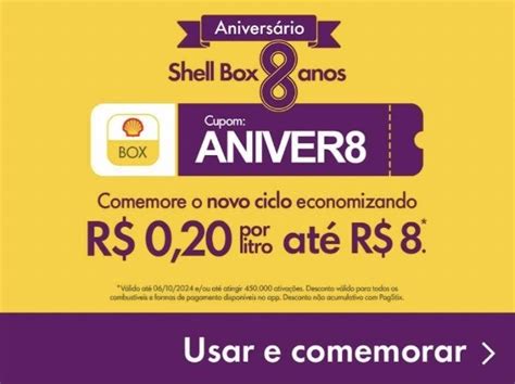 Ganhe At R De Desconto Em Abastecimento Cupom Shell Box Vale