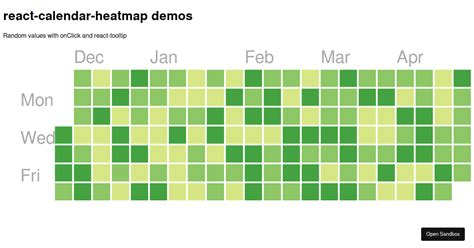 calendar heatmap component with react and svg reactsc