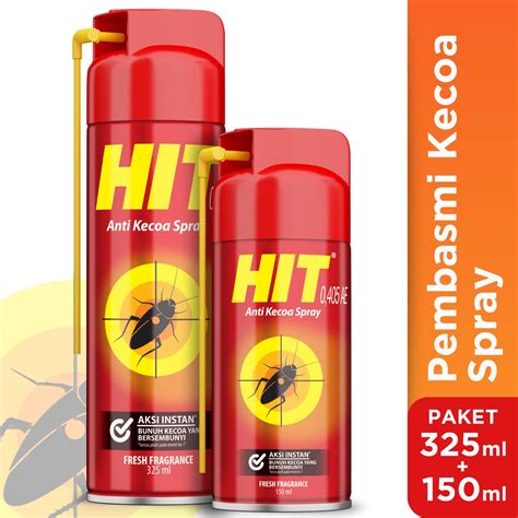 Hit Anti Kecoa Spray 325ml Pembasmi Kecoa Lazada Indonesia