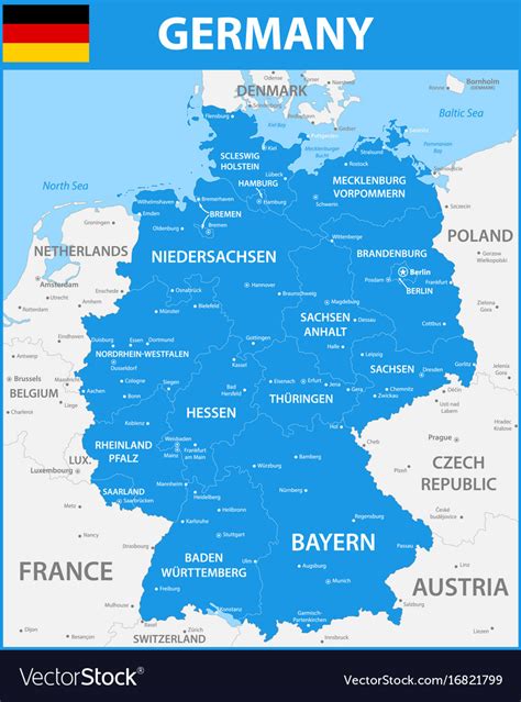 Detail Map Of Germany Alvina Margalit