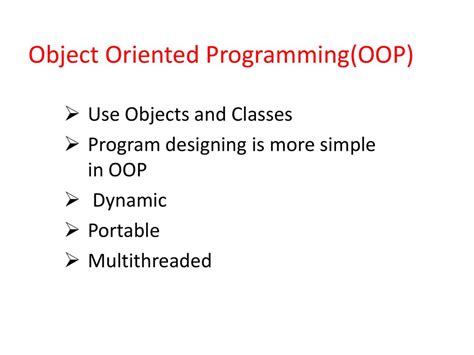 object oriented programming oop ppt download