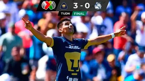 Resumen Pumas vence a Club Puebla y se coloca en la sexta posición