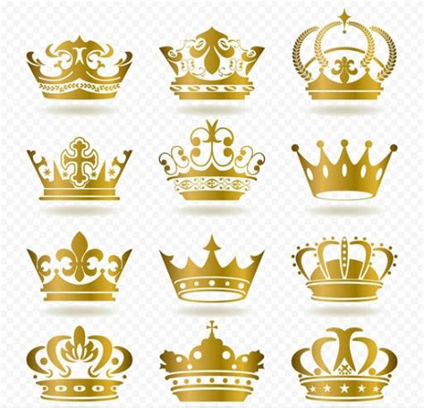 Golden Prince Crown Transparent Background PNG Pxpng