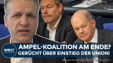 MIGRATIONS KRISE Ampel Koalition am Ende Gerücht um Einstieg der