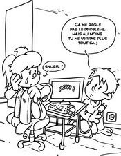 Coloriages Stop au harcèlement scolaire