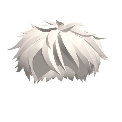 White Messy Anime Hair Roblox Item Rolimon S