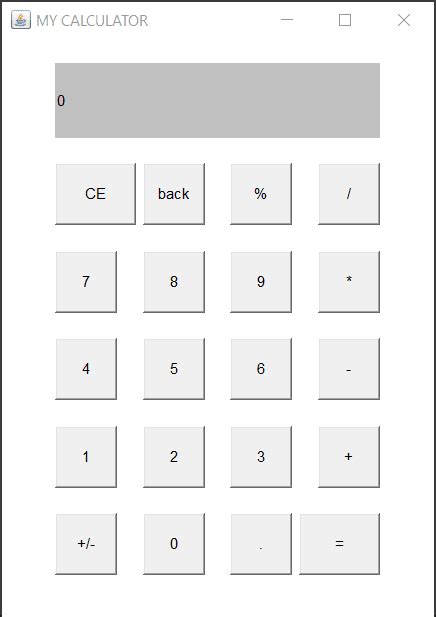 How To Create A Simple Calculator Using Java Awt Code World