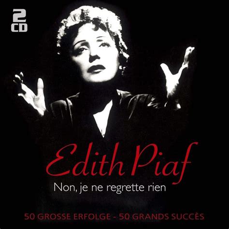Edith Piaf Non Je Ne Regrette Rien 50 große Erfolge 2 CDs jpc