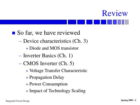 Ppt Integrated Circuit Design Lecture This Lecture Adopted From