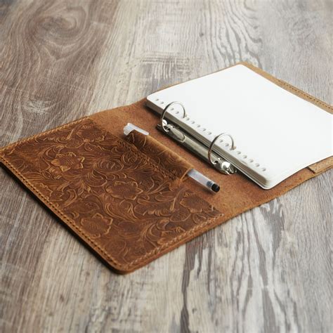 Ring Binder A A A Letter Size Leather Binder Leather