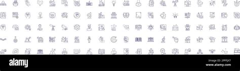 Deep Learning Line Icons Signs Set Design Collection Of Deep Learning
