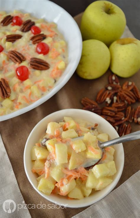 Ensalada navideña de manzana Pizca de Sabor