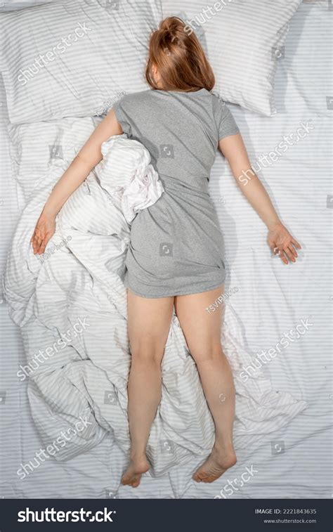 Woman Sleeping Face Down On Stomach Stock Photo Shutterstock