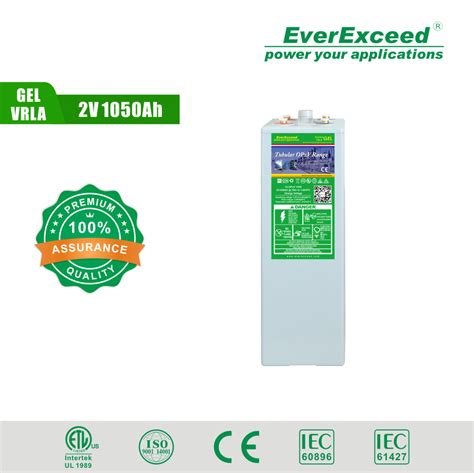 Baterías solares de gel tubular de ciclo profundo 2V 1000ah Opzv