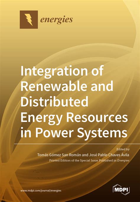integration of renewable and distributed energy resources in power systems mdpi books