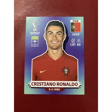 FIGURINHA CRISTIANO RONALDO PANINI ORIGINAL COPA QATAR 2022 Shopee Brasil