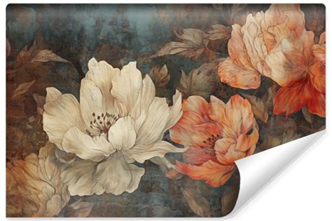 Fototapeta Barwne Kwiaty W Stylu Retro 460x300cm 213037 Sklep BRW