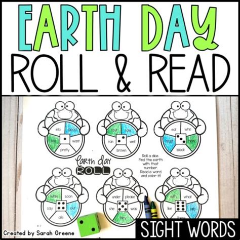 Earth Day Roll Read Sight Words Made By Teachers