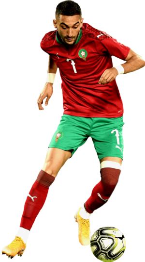 Hakim Ziyech Morocco Football Render Footyrenders