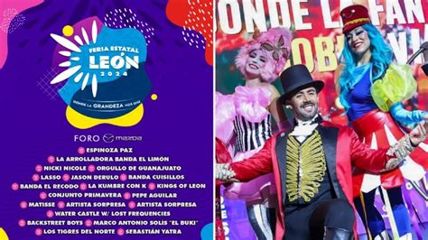 Qué artistas se presentarán en La Feria Estatal de León 2024 La Mejor
