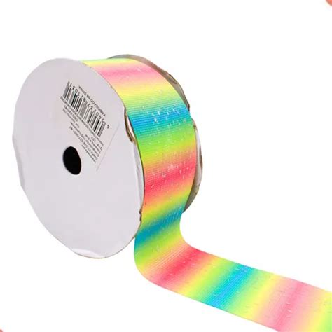 Fita De Gorgurão 38mm Nº9 C 9 Metros Arco Íris Multicolor MercadoLivre