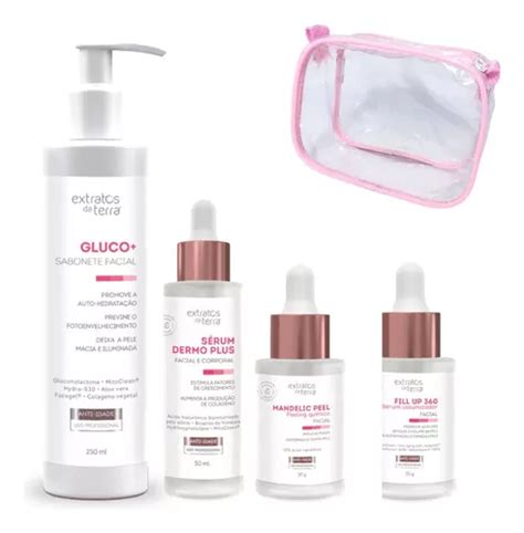 Kit Profissional Sabonete Séruns Faciais Peeling Mandelico