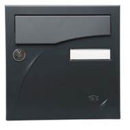 BOITE AUX LETTRES PREFACE 2 PTES GRIS ANTHRACITE GROUPE LAUNAY MATERIAUX