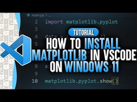 visual studio code에서 matplotlib를 설치하는 방법 windows 11 Видео