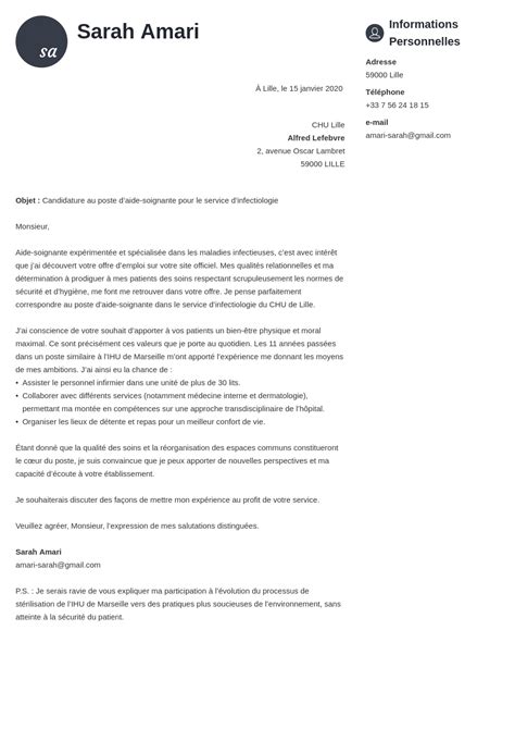 Lettre De Motivation Daide Soignante Lettre 234