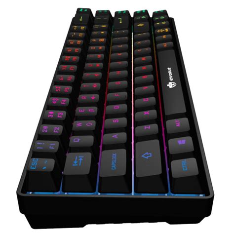 Mini Teclado Gamer FAY Semi Mecânico Fio Usb e Iluminação Led RGB
