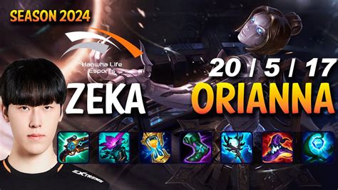 Hle Zeka Orianna Vs Taliyah Mid Patch Kr Ranked Challenger