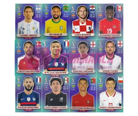 PANINI WM 2022 FIFA World Cup Qatar Sticker Lionel Messi Neymar Mbappe