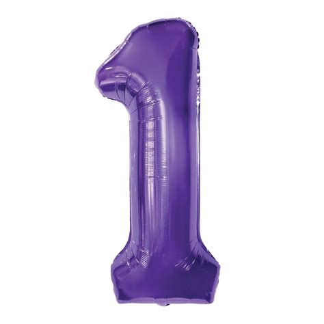 CHIFFRE EN BALLON MYLAR MAUVE 34 POUCES Fête pour emporter
