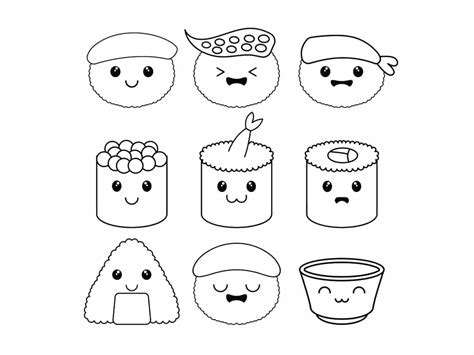 Coloriage kawaii nourriture 40 dessins à imprimer