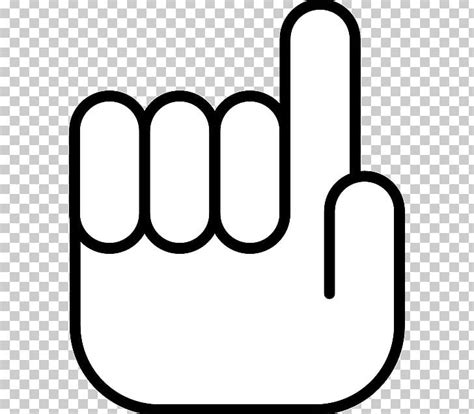 Index Finger Computer Icons PNG Clipart Area Black And White