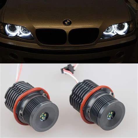 2Pcs 20W LED Angel Eyes Lights Marker Bulb For BMW E39 E60 E87 X5 E53