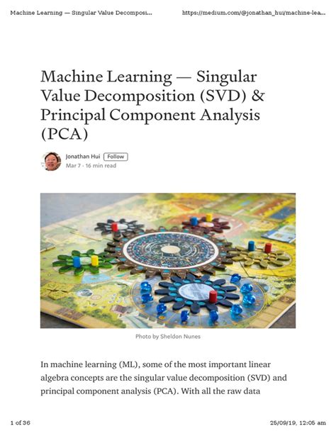 a comprehensive guide to singular value decomposition svd and principal component analysis