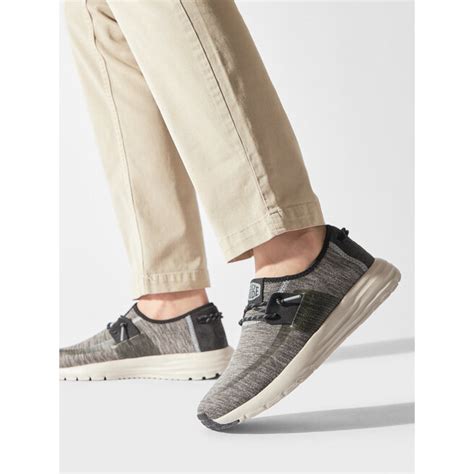 Sneakersy Hey Dude Sirocco Dual Knit 40184 030 Šedá eobuv cz