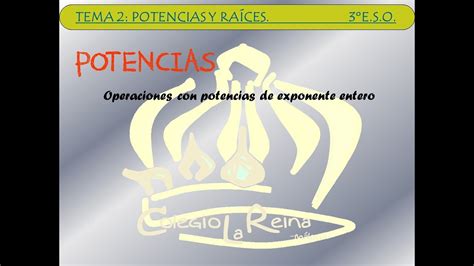 3ESO T2 Potencias y raíces Operaciones con potencias YouTube