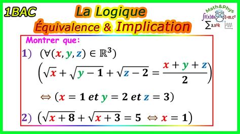Raisonnement Par Implication Logique Math Matique Bac Sm S Ex