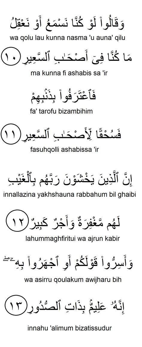 Surah Al Mulk Panduan Rumi Terjemahan Aku Muslim