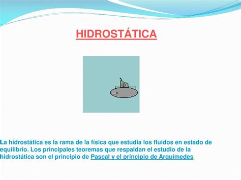PPT HIDROSTÁTICA PowerPoint Presentation free download ID 260960