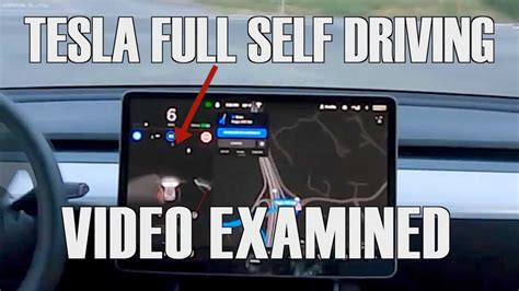 Tesla Full Self Driving Video Analyzed In Detail Video